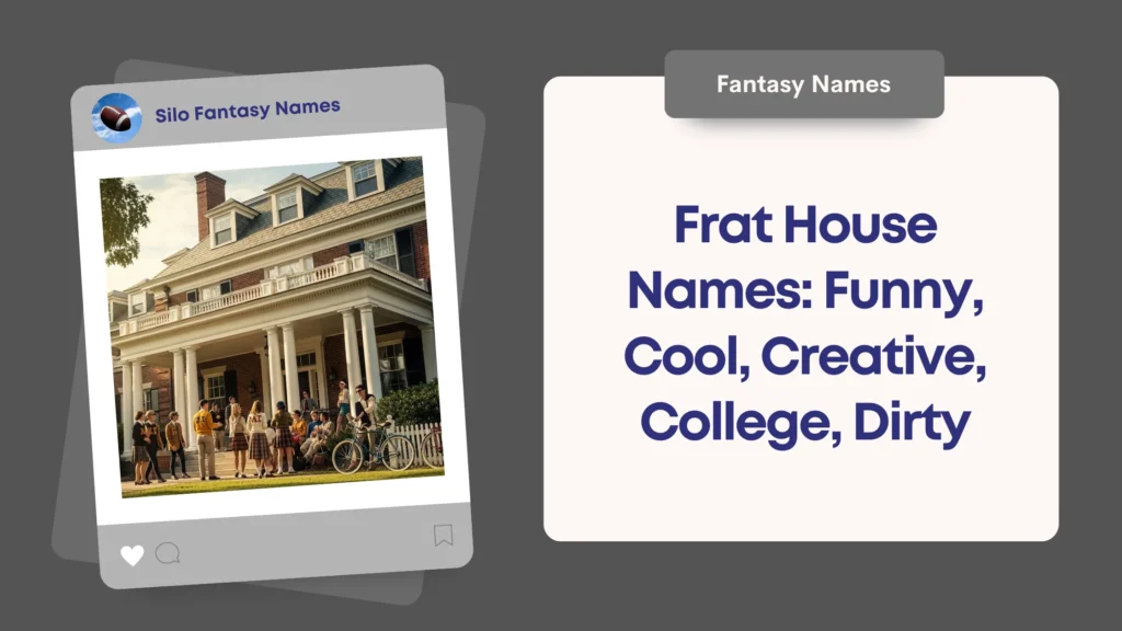 960+ Frat House Names: Funny, Cool, Unique, Creative, College, Dirty